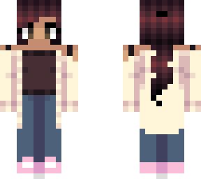 Girl with Cardigan | Minecraft Skin
