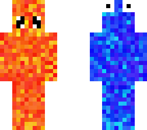 lava and water gamer | Minecraft Skin