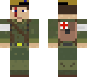 WW2 officer medic | Minecraft Skin