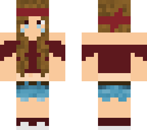 sad girl vsco, headband | Minecraft Skin