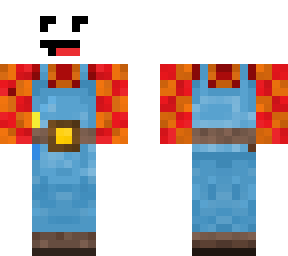 derp person with bob the builder clothes | Minecraft Skin