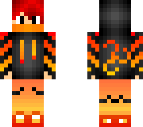 fire gamer boy | Minecraft Skin