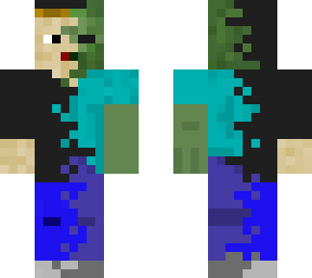 half zombie | Minecraft Skin