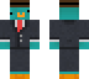 Perry the Platypus Jschlatt Suit OUTER LAYER | Minecraft Skin