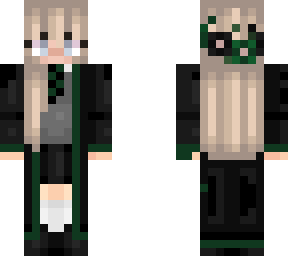 slytherin girl | Minecraft Skin