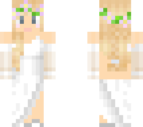 Wedding dress Blonde girl | Minecraft Skin