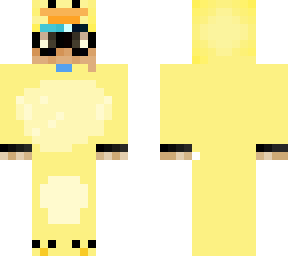 Boy with glasses In ducky suit | Minecraft Skin