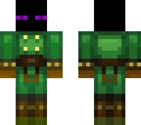 Enderman with magnus' armor | Minecraft Skin