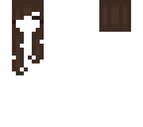 Long dark brown curly hair | Minecraft Skin