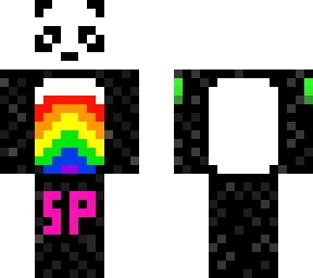 rainbow panda | Minecraft Skin