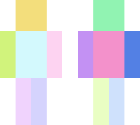 Rainbow skin blend glitch | Minecraft Skin