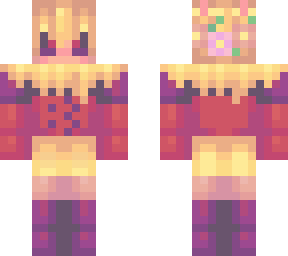 Rosy maple moth gijinka | Minecraft Skin