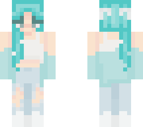 Teal skin! | Minecraft Skin