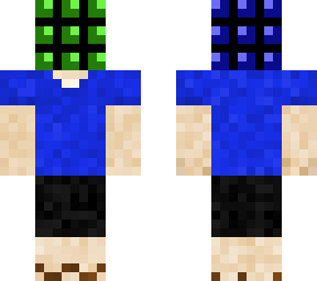 toggling Rubik's cube hat | Minecraft Skin