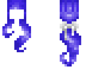 Purple Elf Hair W/ White Bow | Minecraft Skin