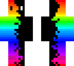 rainbow half | Minecraft Skin