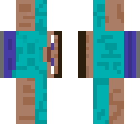 Sideways Steve Minecraft Skins