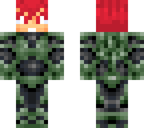 Master Chief Goku ssj god | Minecraft Skin