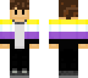 Nonbinary Pride Jacket Wilbur Soot | Minecraft Skin