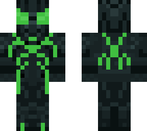 spider man stealth green black | Minecraft Skins