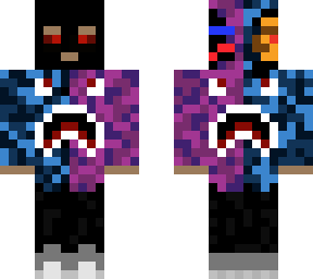 Bape hoodie with ski mask | Minecraft Skin