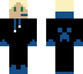Dark Blue Gamer | Minecraft Skin