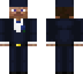steve w/ suit + fedora | Minecraft Skin