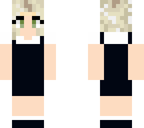 black slip dress updated | Minecraft Skin