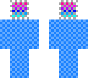 Blue Checkered | Minecraft Skin