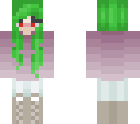 Cute Green Girl | Minecraft Skin
