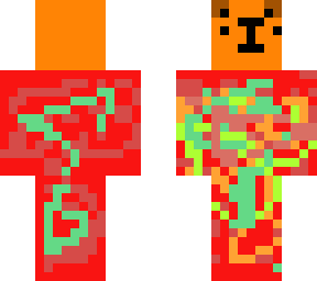 glitched fox in a sweater | Minecraft Skin