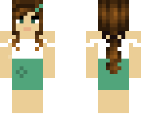 Ponytail summer outfit | Minecraft Skin