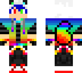 rainbow fox boi | Minecraft Skin