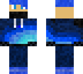 Blue Gamer boy | Minecraft Skin
