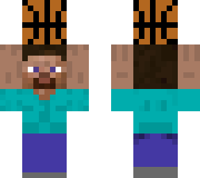 Steve Holding Basketball | Minecraft Skin