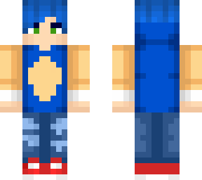sonic human | Minecraft Skins