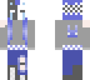 Blue Bunny Mask | Minecraft Skin