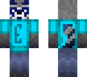 blue raccoon | Minecraft Skins