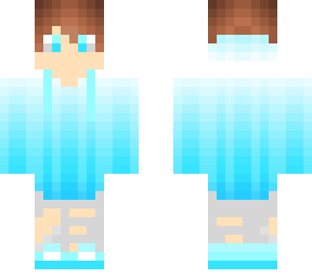 Cool Neon Blue Boy By VIENYBOY | Minecraft Skin