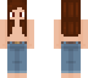 Medium Hair w Jeans Base | Minecraft Skin
