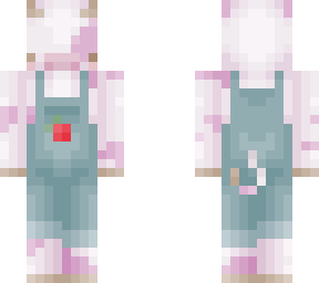 Strawberry cow | Minecraft Skin