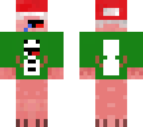 christmas derp pig | Minecraft Skin