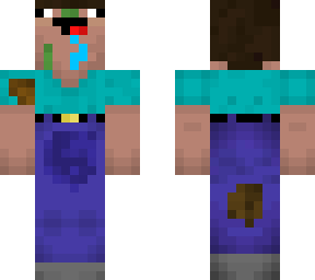 Noob with boogers,poop, and mud. | Minecraft Skin
