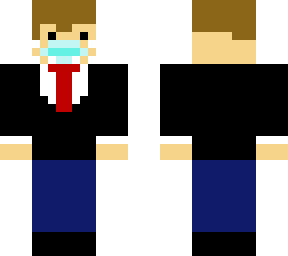 office worker with mask | Minecraft Skin