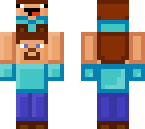 steve carrying his baby/noob v2 | Minecraft Skin
