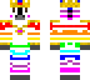 Rainbow Zebra | Minecraft Skin