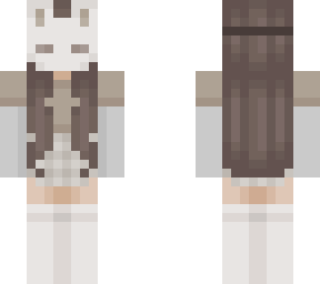 bunny mask girl + * | Minecraft Skin