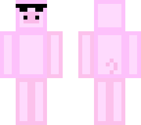 blocky pig with shades | Minecraft Skin