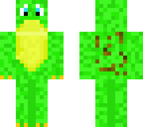 Green Frog Skin Simple | Minecraft Skin