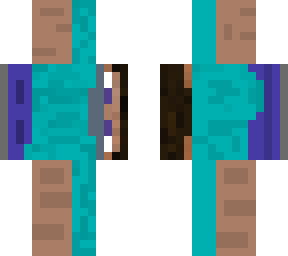 sideways steve with mask | Minecraft Skin